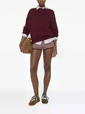BEYOU Fine-knit Drop-shoulder Sweater