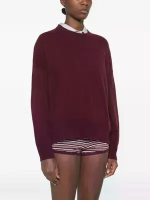 BEYOU Fine-knit Drop-shoulder Sweater
