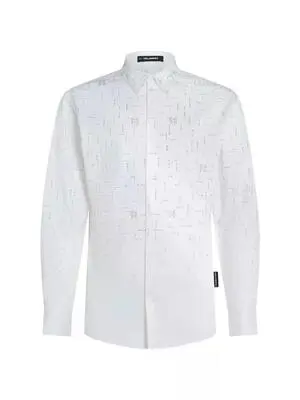 Karl Lagerfeld Monogram Rhinestone Shirt