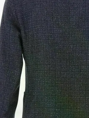 Tagliatore Double-breasted Textured Blazer - Blue