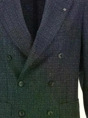 Tagliatore Double-breasted Textured Blazer
