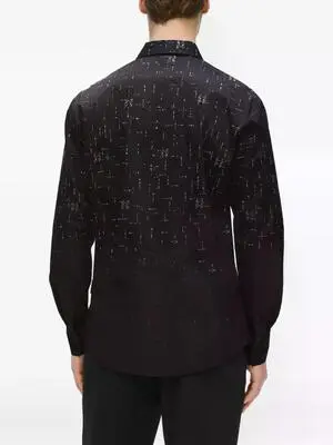 Karl Lagerfeld Monogram Rhinestone Shirt
