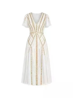 TEMPERLEY LONDON Viola Sequin Embellished Midi Dress