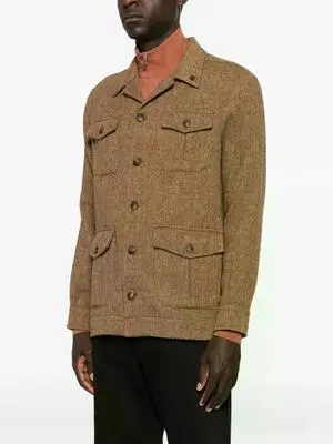 GRAN SASSO Herringbone Wool Jacket