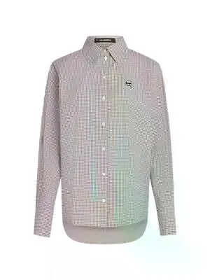 Karl Lagerfeld Ikon Checked Shirt - Neutrals