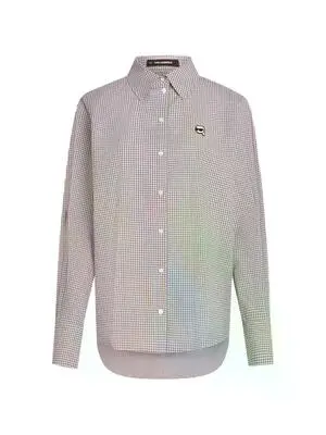 Karl Lagerfeld Ikon Checked Shirt - Neutrals