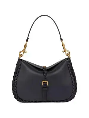 Etro Medium Nappa Leather Pony Bag With Threading And Paisley Detailing