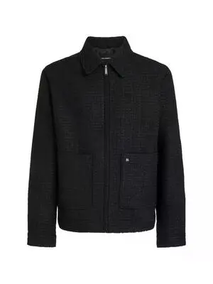 Karl Lagerfeld Bouclé Zip-up Jacket