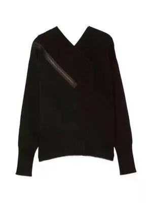 D.exterior V Neck Sweaters For Women