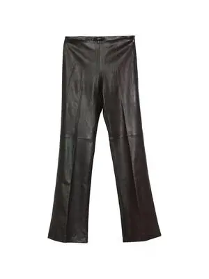 Seventy Leather Panelled Trousers - Brown