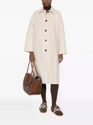 Harris Wharf London Button-fastening Raglan-sleeve Coat