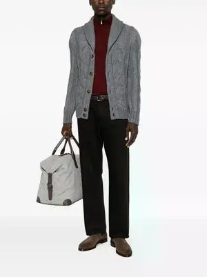 GRAN SASSO Quarter-zip Wool Sweater - Red