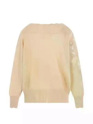 Ermanno Scervino Cashmere Lace Insert Sweater