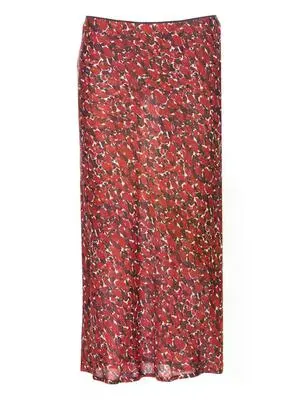 SAINT LAURENT Elasticated-waistband Midi Skirt