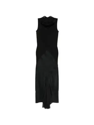 Rick Owens Sleeveless Cowl-neck Midi Dress