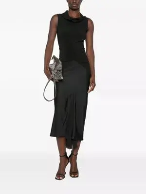Rick Owens Sleeveless Cowl-neck Midi Dress