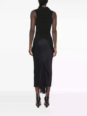 Rick Owens Sleeveless Cowl-neck Midi Dress