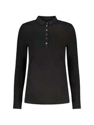 MOORER Long-sleeve Polo Top