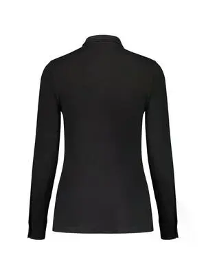 MOORER Long-sleeve Polo Top