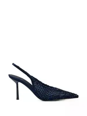 LE SILLA Gilda Crystal-embellished Slingback Pumps