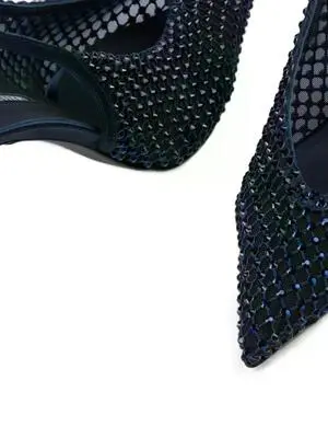 LE SILLA Gilda Crystal-embellished Slingback Pumps