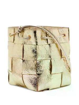 Bottega Veneta Small Cassette Bucket Bag - Gold