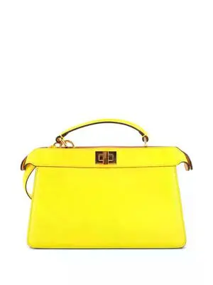 Fendi Peekaboo Iseeu East West Satchel - Yellow