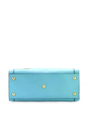 Gucci Diana Nm Bamboo Handle Tote Leather Mini Crossbody Bag - Blue