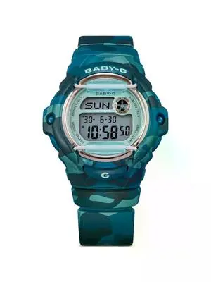G-Shock Digital Watch With Camouflage Strap - Blue