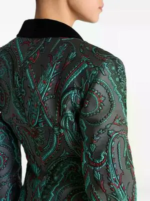 Etro Paisley Motif Jacquard Single-breasted Jacket