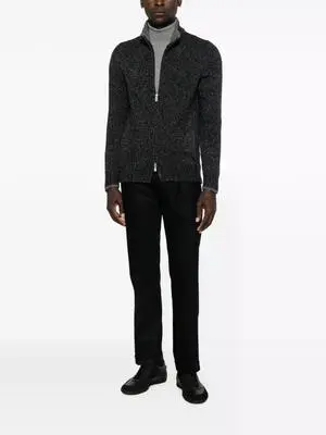 GRAN SASSO Zip-up Wool Cardigan
