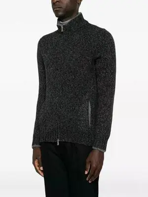GRAN SASSO Zip-up Wool Cardigan