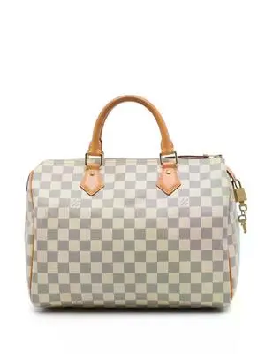 LOUIS VUITTON 2014 Damier Azur Speedy 30 Boston Bag