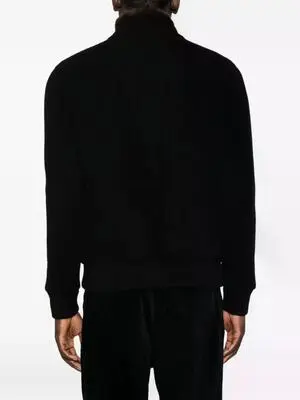 BARBA NAPOLI Ribbed-knit Faux-fur-trim Jacket