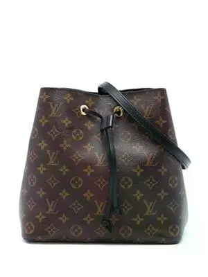 LOUIS VUITTON 2017 Monogram Neonoe Mm Bucket Bag - Black