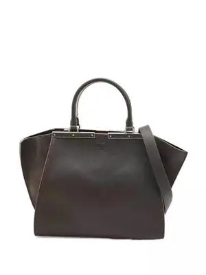 Fendi 2016 3jours Leather Tote Bag - Brown