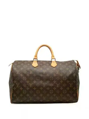 LOUIS VUITTON 2003 Monogram Speedy 40 Boston Bag - Brown