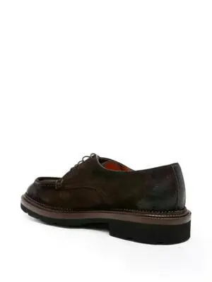 Santoni Colin Rs Suede Derby Shoes