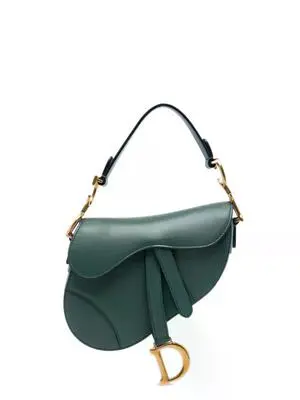 Dior 2009 Mini Smooth Calfskin Saddle Bag Satchel - Green