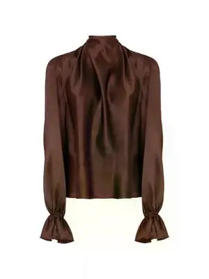 Raquel Diniz Moona Long-sleeve Blouse - Brown