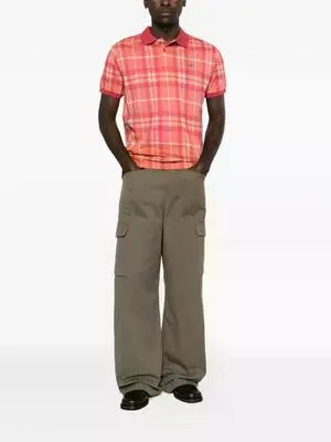 VIVIENNE WESTWOOD Check-pattern Orb-embroidered Polo Shirt