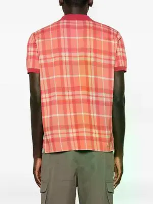 VIVIENNE WESTWOOD Check-pattern Orb-embroidered Polo Shirt