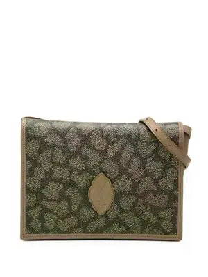 Saint Laurent 20th Century Coated Canvas Giraffe Print Shoulder Bag