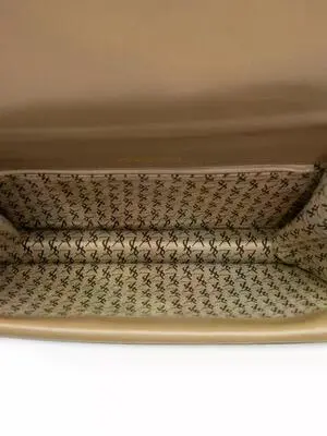 Saint Laurent 20th Century Coated Canvas Giraffe Print Shoulder Bag