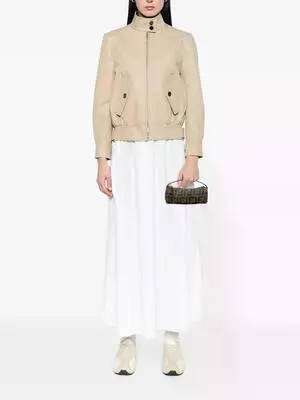 Fendi 20th Century Zucca Canvas Barrel Pochette Handbag