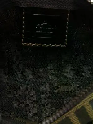 Fendi 20th Century Zucca Canvas Barrel Pochette Handbag