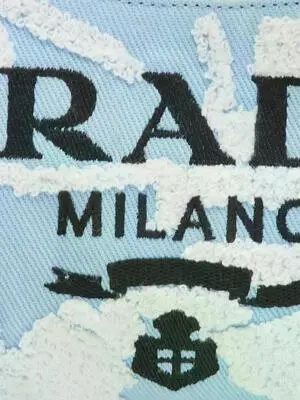 Prada Re-edition 2005 Embroidered-logo Shoulder Bag