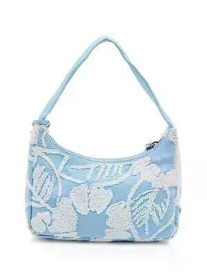 Prada Re-edition 2005 Embroidered Shoulder Bag - Blue