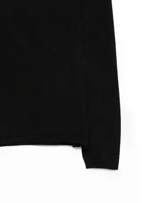 D.exterior Roll-neck Wool Sweater - Black