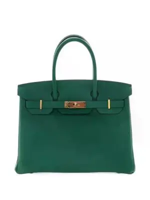 Hermès 2019 Epsom Birkin Retourne 30 Handbag - Green